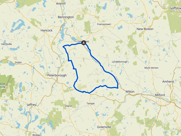 Greenfield state park to Wapack National Wildlife Refuge loop ...